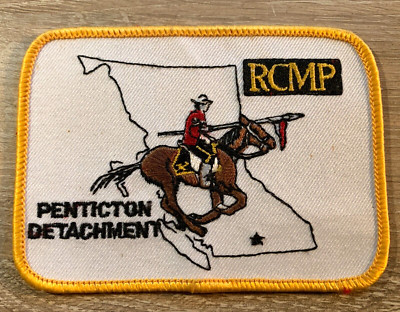 RCMP Penticton Detachment (British Colombia) Shoulder Arm Patch, Canada ...