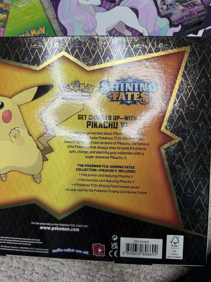 Pokémon sealed product 7 Collection boxes. Rare box cosmic eclipse ...