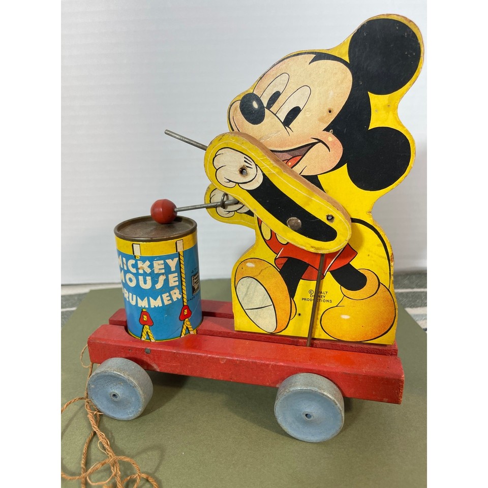 Vintage Mickey Mouse pull toy. | eBay