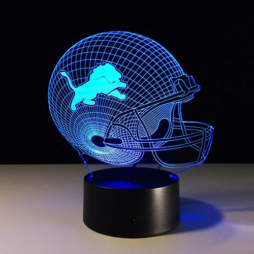 Detroit Lions LED Light Lamp Collectible Gibbs Goff Home Decor Gift | eBay