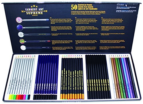 22-7295 Supreme Art Pencil Set: Colored Pencils, Watercolor Pencils ...