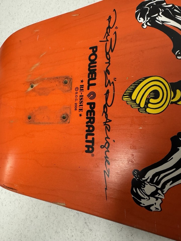 Powell Peralta Ray "Bones" Rodriguez 2006 Re-Issue Orange Skateboard | eBay
