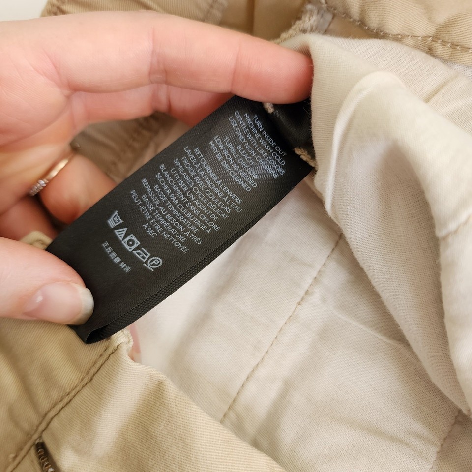 BDG Womens Mia Straight Leg Chino Pant Size 8 Khaki Sand High Rise ...