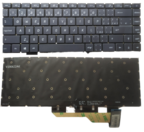CZECH QWERTY Keyboard MSI Prestige 15 A10SC-219CN A10SC-220CN Backlit ...