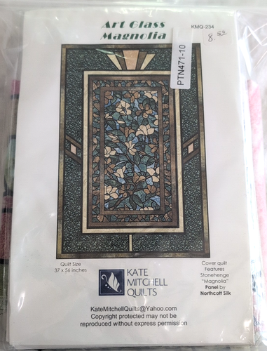 ART GLASS MAGNOLIA QUILT Kit Pattern & Fabric Northcott by Linda ...