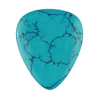 Turquoise Stone Guitar Pick - 3.0 mm - 351 Shape - Handmade Exotic ...