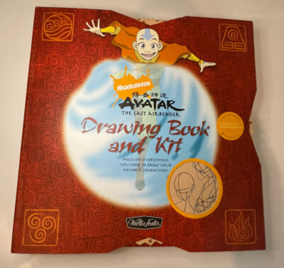 Avatar The Last Airbender AtLA Drawing Book and Kit (Missing Stickers ...