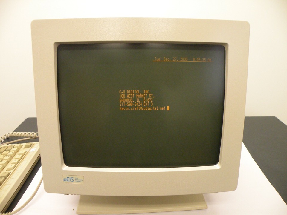 ADDS 4000/260 EIS VIDEO TERMINAL, NEW AMBER CRT, REPAINTED COVERS ...