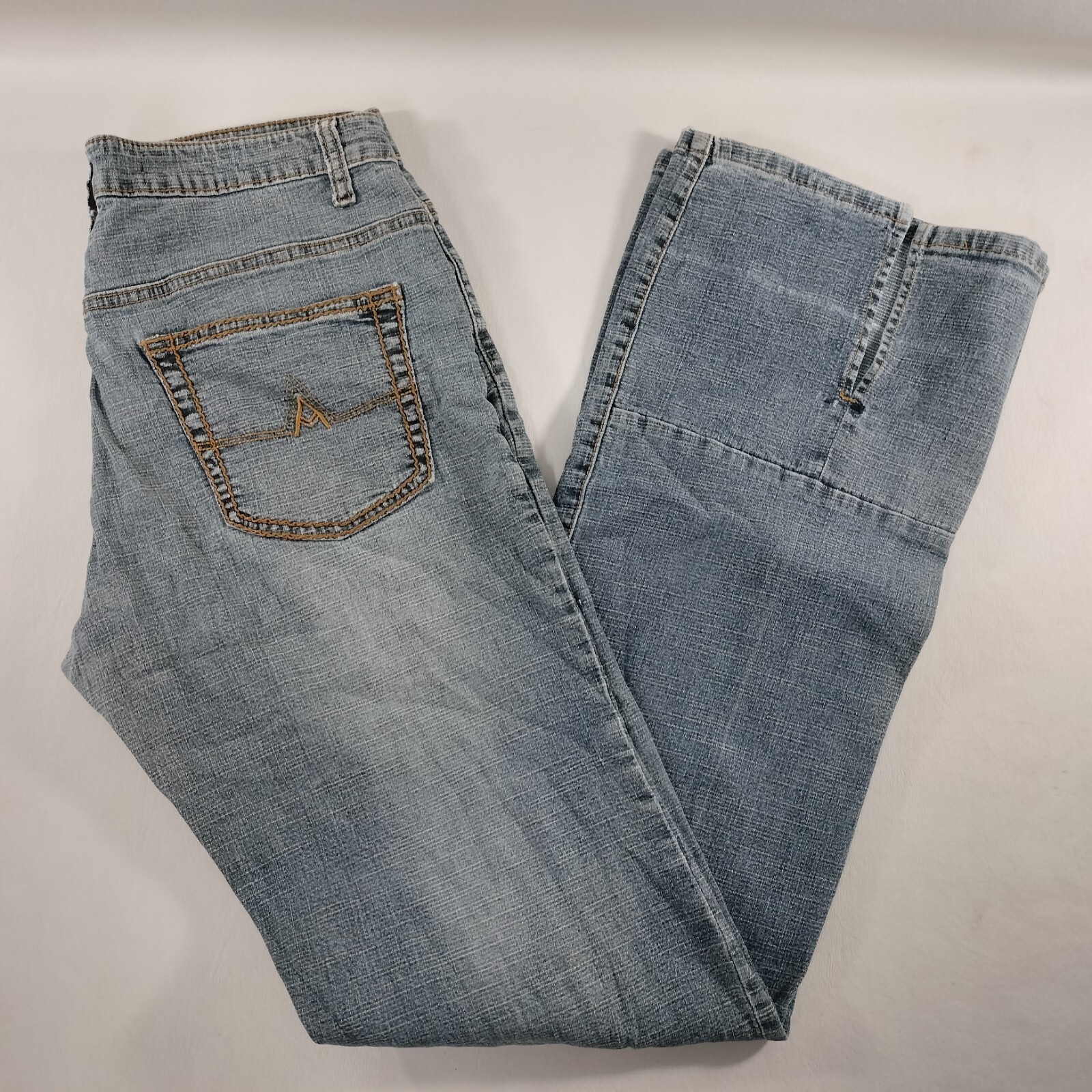 Apollo Jeans Embroidered Bootcut Light Blue Denim Jea… - Gem