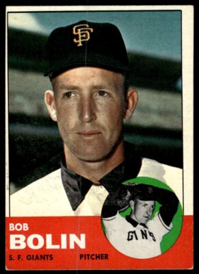 1963 Topps Bob Bolin San Francisco Giants #106 | eBay