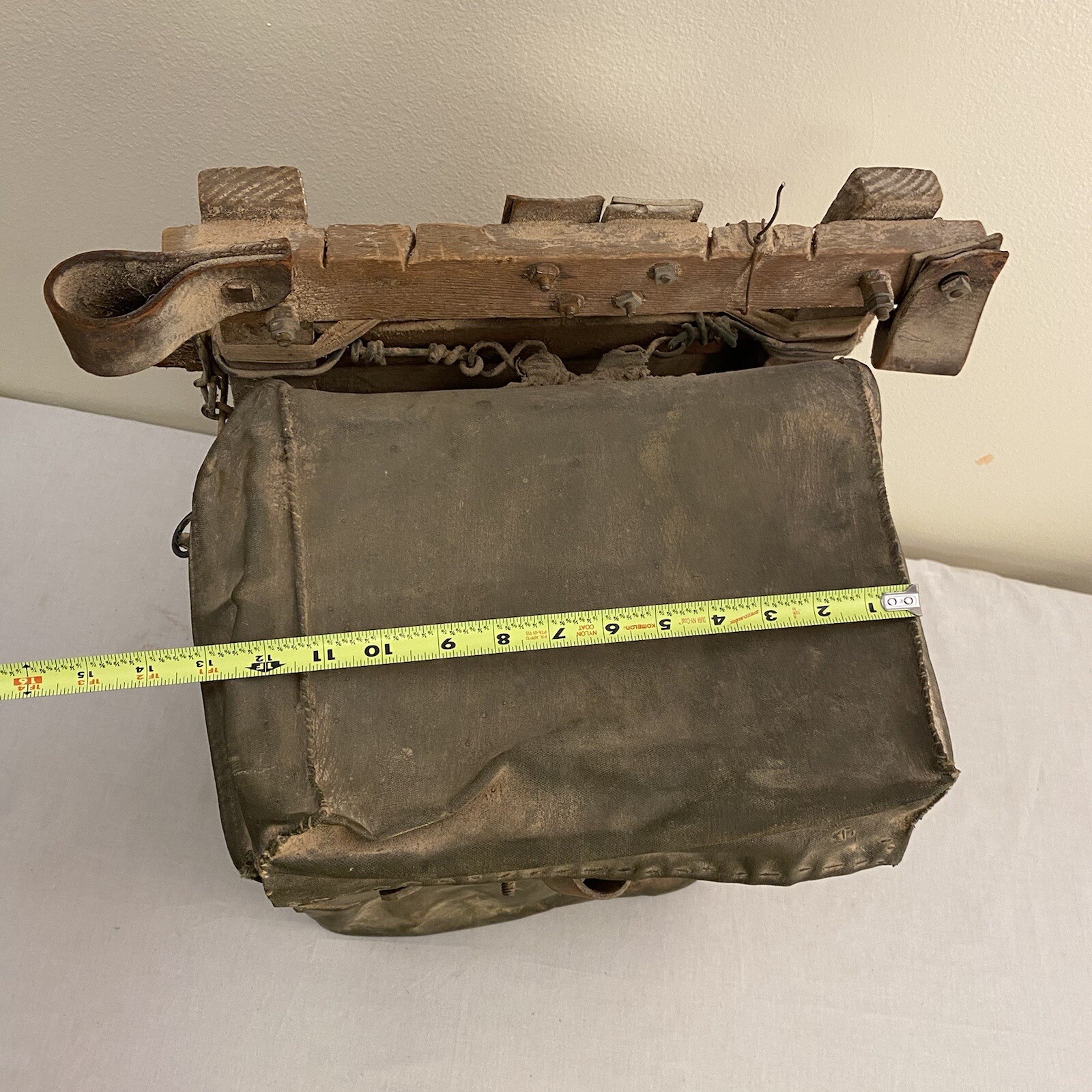WWII German Army Wood Frame Radio Bag Tasche Wehrmacht leather RARE 22 ...