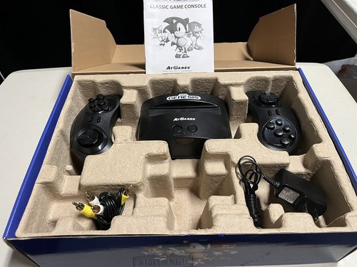 SEGA GENESIS AtGames Classic Game Console 80 Games W/Extra Controller ...