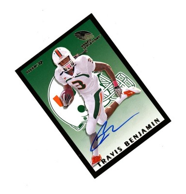 2012 Fleer ROOKIE SENSATIONS SP TRAVIS BENJAMIN AUTO RC! Miami STAR | eBay