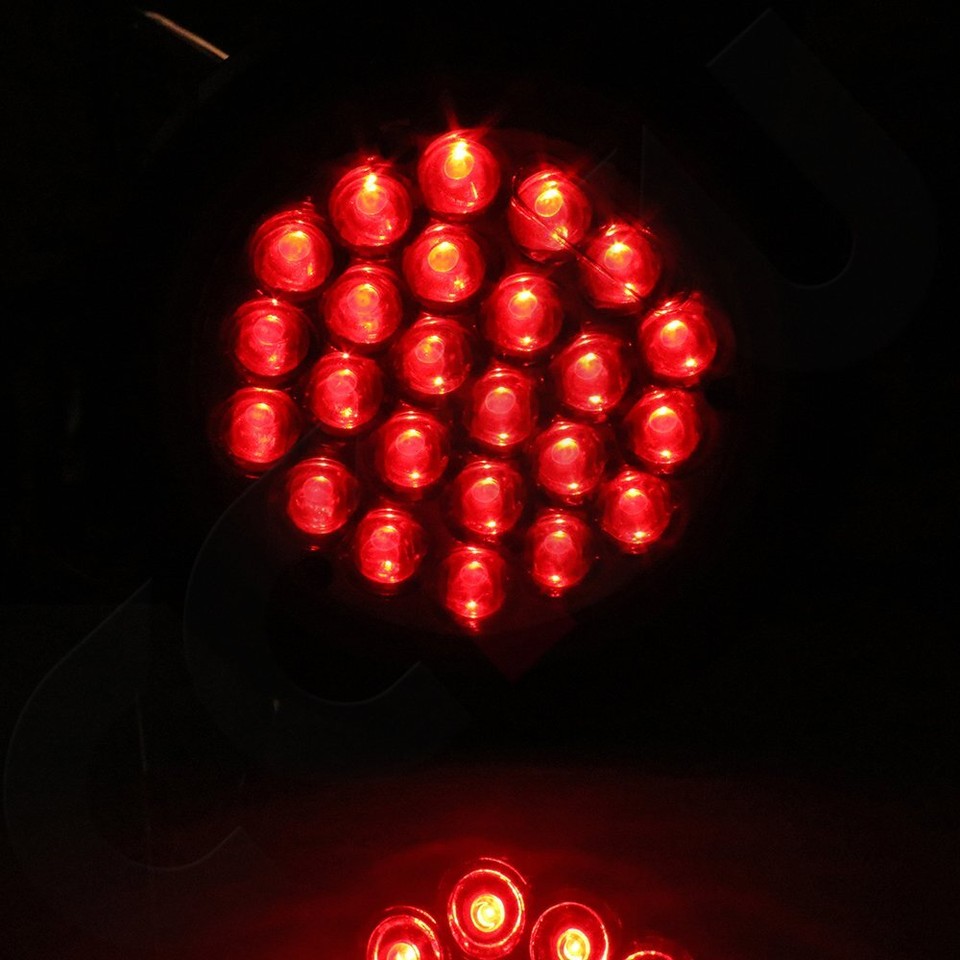 10x Red Stop Turn Tail Brake 4" Round Lights for Kenworth Peterbilt ...