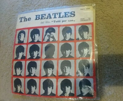 THE BEATLES (33 RPM - ITALY) PMCQ 31504 "A HARD DAYS NIGHT" RARE FIRST ...