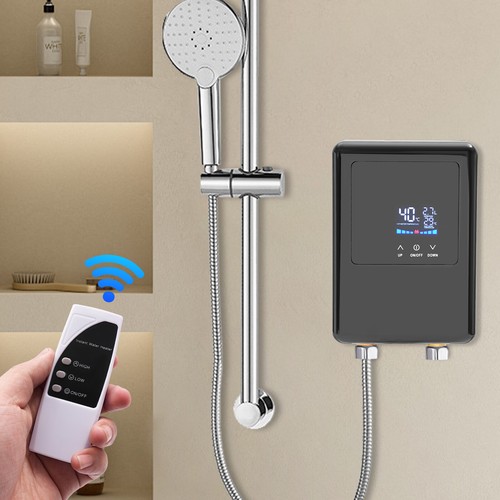 4500W Tankless Electric Hot Water Heater LCD Display Instant Boiler for ...