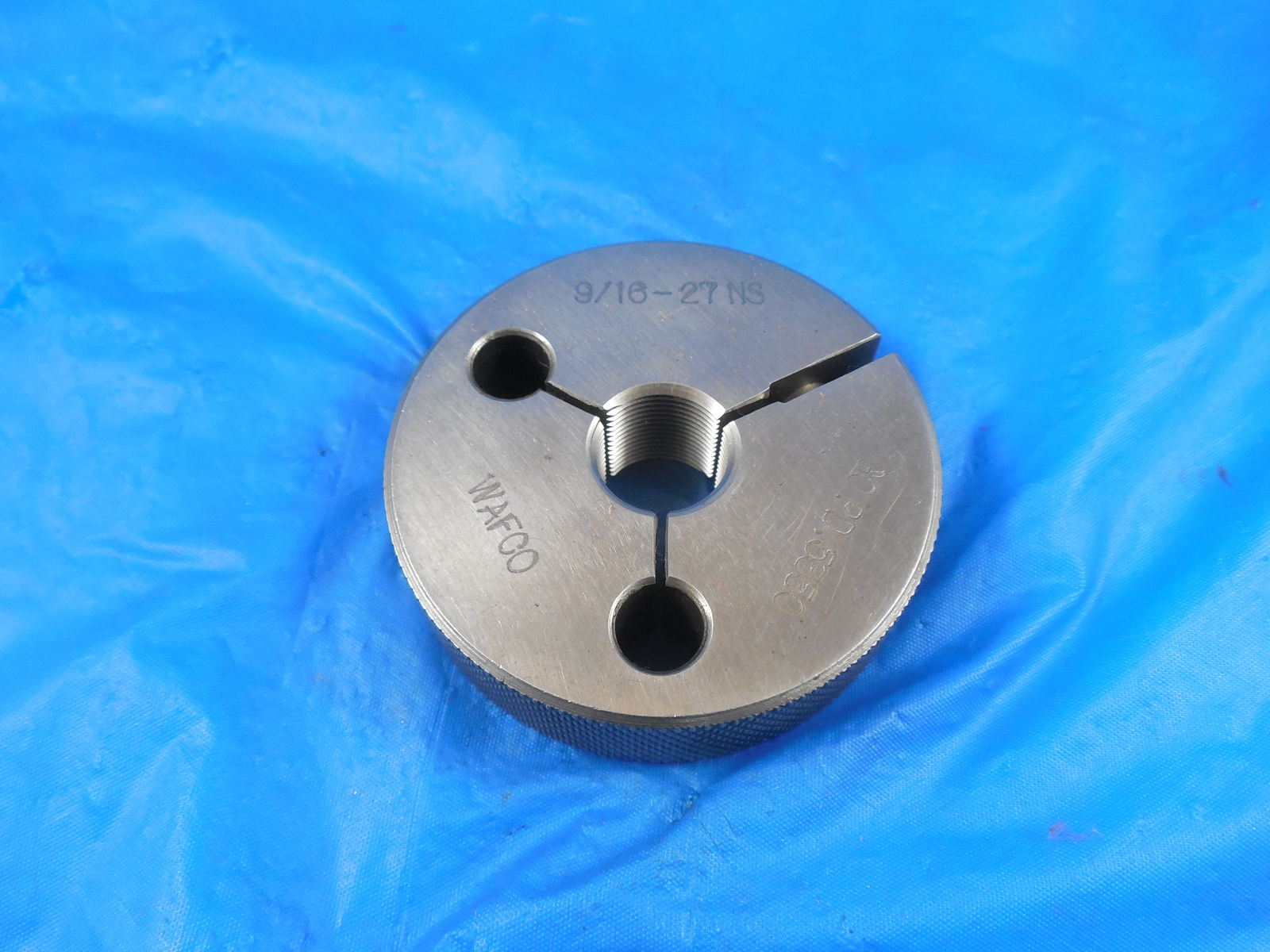 9/16 27 NS THREAD RING GAGE .5625 GO ONLY P.D. =.5350 QUALITY 9/16-27 ...