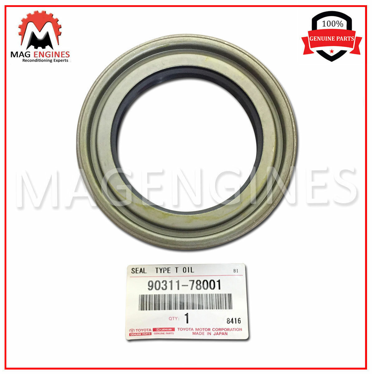 90311-78001 GENUINE OEM SEAL, OIL (FOR REAR AXLE HUB), LH/RH 9031178001 ...