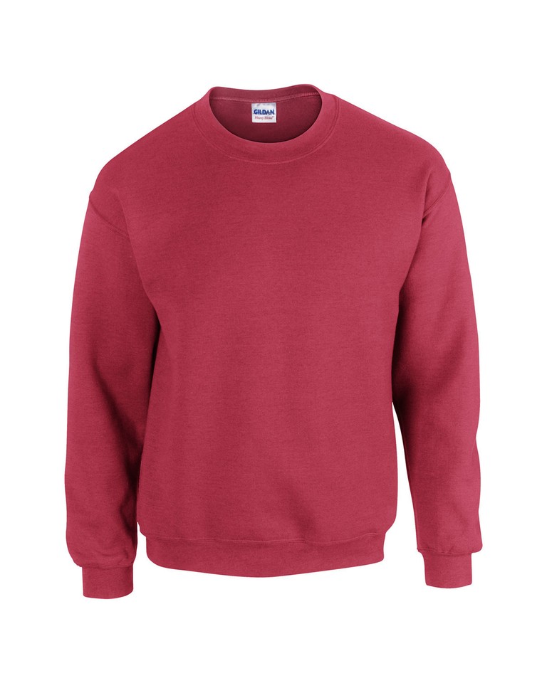 Gildan G180 Adult Cotton/Polyester Crew Neck Heavy Blend Fleece Knit ...