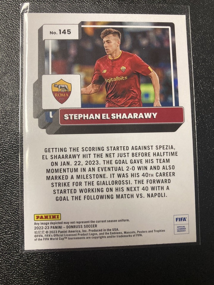 2022-23 Donruss Soccer FIFA ORANGE FOIL #145 Stephan El Shaarawy - AS ...