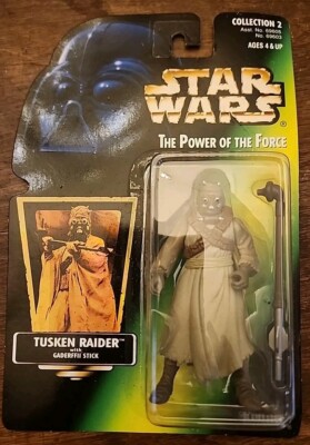 Kenner Star Wars PoTF Tusken Raider With Gaderffi Stick MOC | eBay