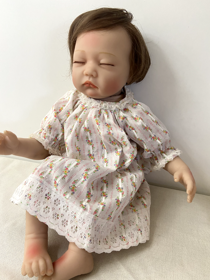 NPK COLLECTION REALISTIC BABY Girl DOLL 21” WEIGHTED reborn sleeping ...