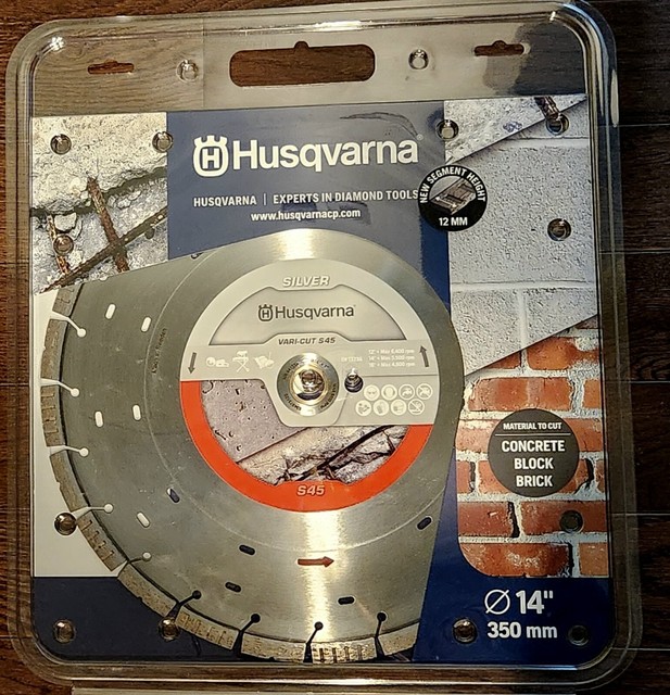 Husqvarna 534973120 Vari-Cut S45 14-inch Segmented Diamond Blade for ...