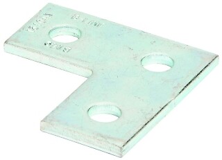 B-Line B140ZN, Strut Flat Plate Fitting, B140 Zn 3H Corner Plate, 1 PC ...