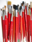 Lot of 50 artist paint brushes Scharff, Marx, Dynasty ,Oxhair. Prang ...