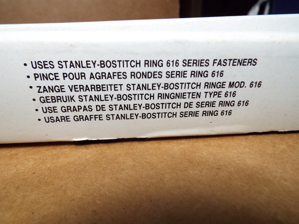 Stanley Bostitch P7 Steel Stapling Fastener Hog Ring Pliers NOS ~SEE ...