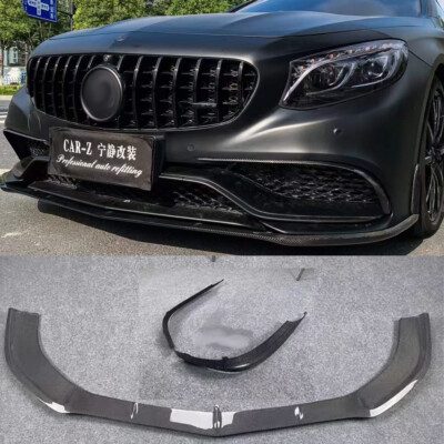 Carbon Fiber Front Lip Body kit For Mercedes S W217 C217 S63 AMG Coupe ...