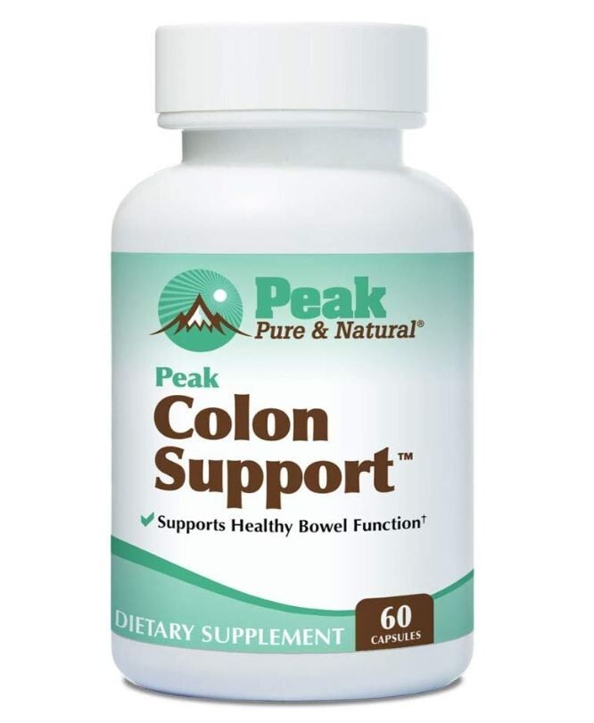 Peak Pure & Natural PEAK COLON SUPPORT - 60 Capsules - Healthy Bowel ...
