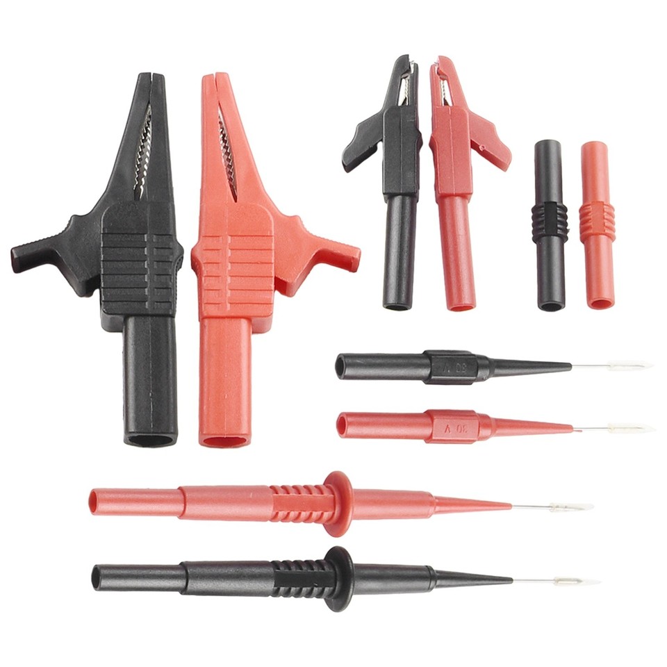 DMM Test Probe Set Designed for Easy Connection to For Alligator Clips ...