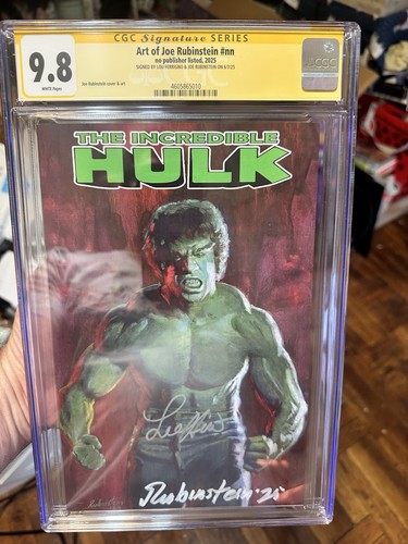 INCREDIBLE HULK Comic CGC 9.8 SIGNED LOU FERRIGNO VARIANT Joe ...