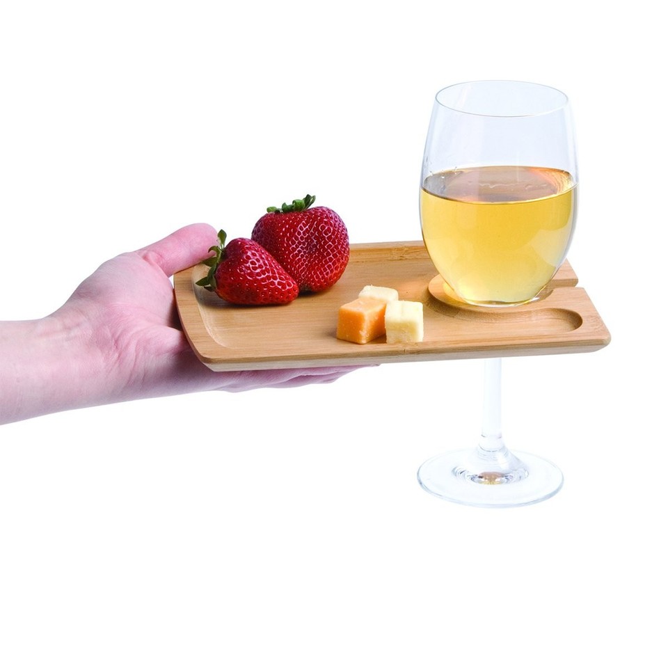 Bamboo Hors d' Oeuvres Appetizer Eco Friendly Plate - Set of 4 | eBay UK