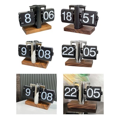 Flip Desk Clock, Automatic Page Turning Clock, Mechanical Flip Clock ...