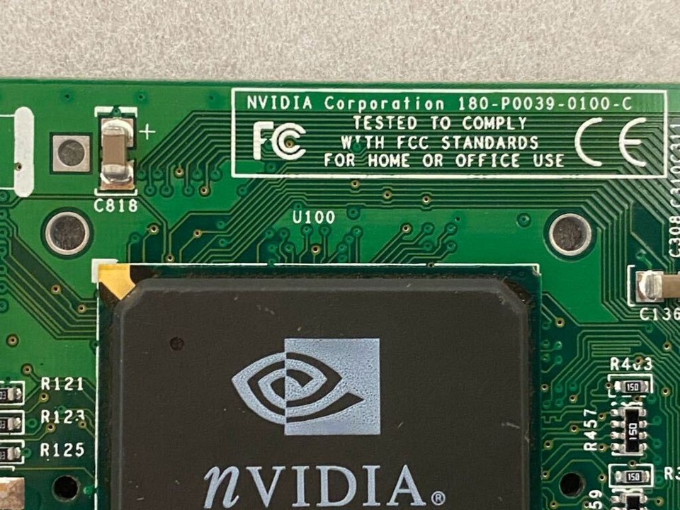 [Used] Nvidia GeForce 015UMJ-44571 VGA AGP Graphics Card Control Number ...