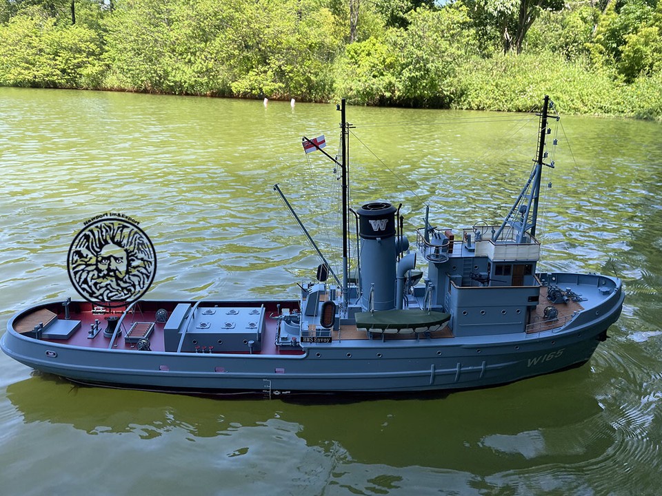 HMS ENVOY Class Tugboat 1:48 1100mm 43" Fiberglass Hull RC Model Ship ...
