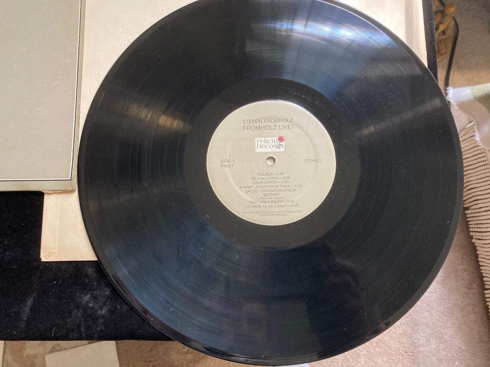 STEVEN FROMHOLZ - FROMHOLZ LIVE! 1979 FELICITY RECORDS FOLK COUNTRY ...