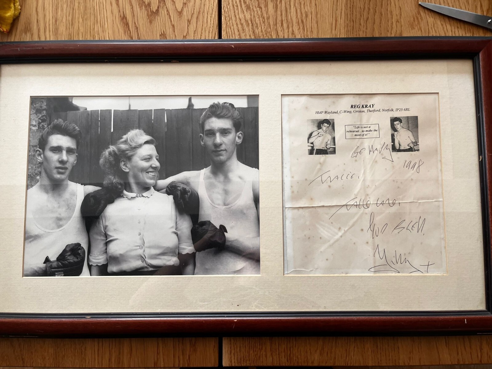 Reggie Kray - Signed Photo Framed | eBay