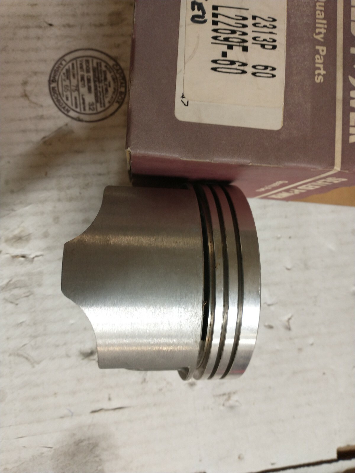 389 Pontiac Forged Pistons 1966 Only Standard Bore 2313P L2269f Set of ...