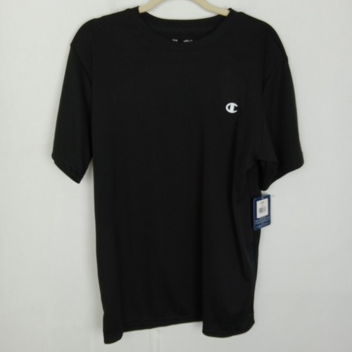 Champion Mens T Shirt Double Dry Size L Black Performance T0022 ...