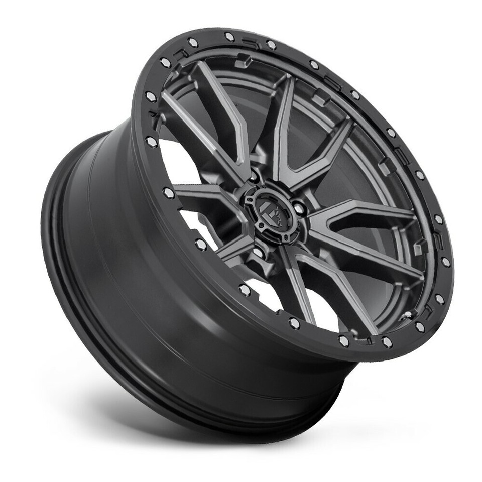 Fuel 1PC D680 Rebel 18x9 5x150 Matte Gun Metal Black Bead Ring Wheel 18 ...