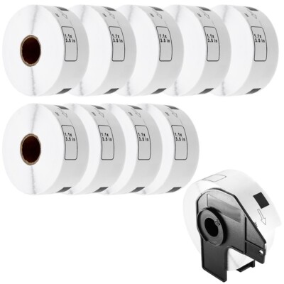10x Thermal Address Label DK-1201 DK1201 for Brother Label Printer 1-1/ ...