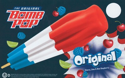 The Original Bomb Pop Blue Bunny Bunny Ice Cream Truck Sticker Decal 8 ...