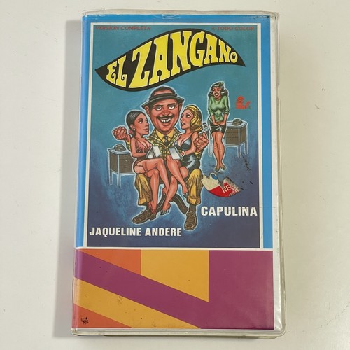 EL ZANGANO Clamshell VHS Mexican Film 1968 CAPULINA Mexico Cinema ...