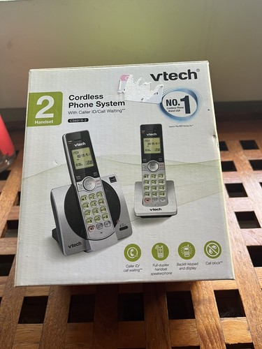 VTech CS5119-2 DECT 6.0 2 Handset Cordless Phone with Caller ID - Gray ...