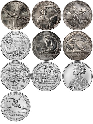 2022 - 2025 American Women Commemorative Quarter P or D Mint Mark ...