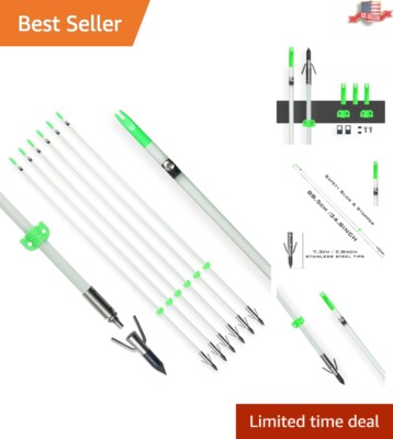Safety-Enhanced Bowfishing Arrows with Stopper and Safety Slides - 6 ...