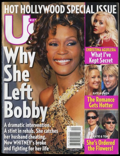 OCT 2 2006 US WEEKLY MAGAZINE, WHITNEY HOUSTON, CHRISTINA AGUILERA ...